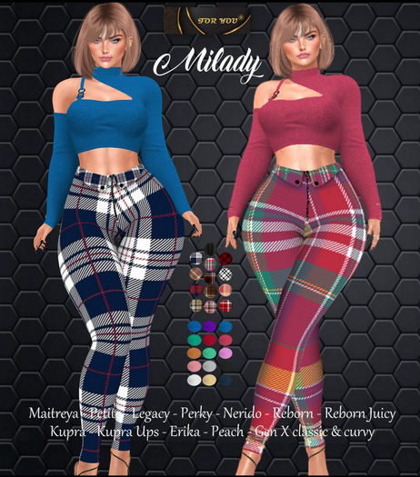 Second Life Marketplace F Milady Outfit Fatpack